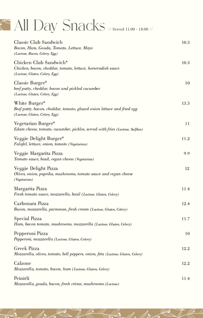 Menu - Elia Restaurant